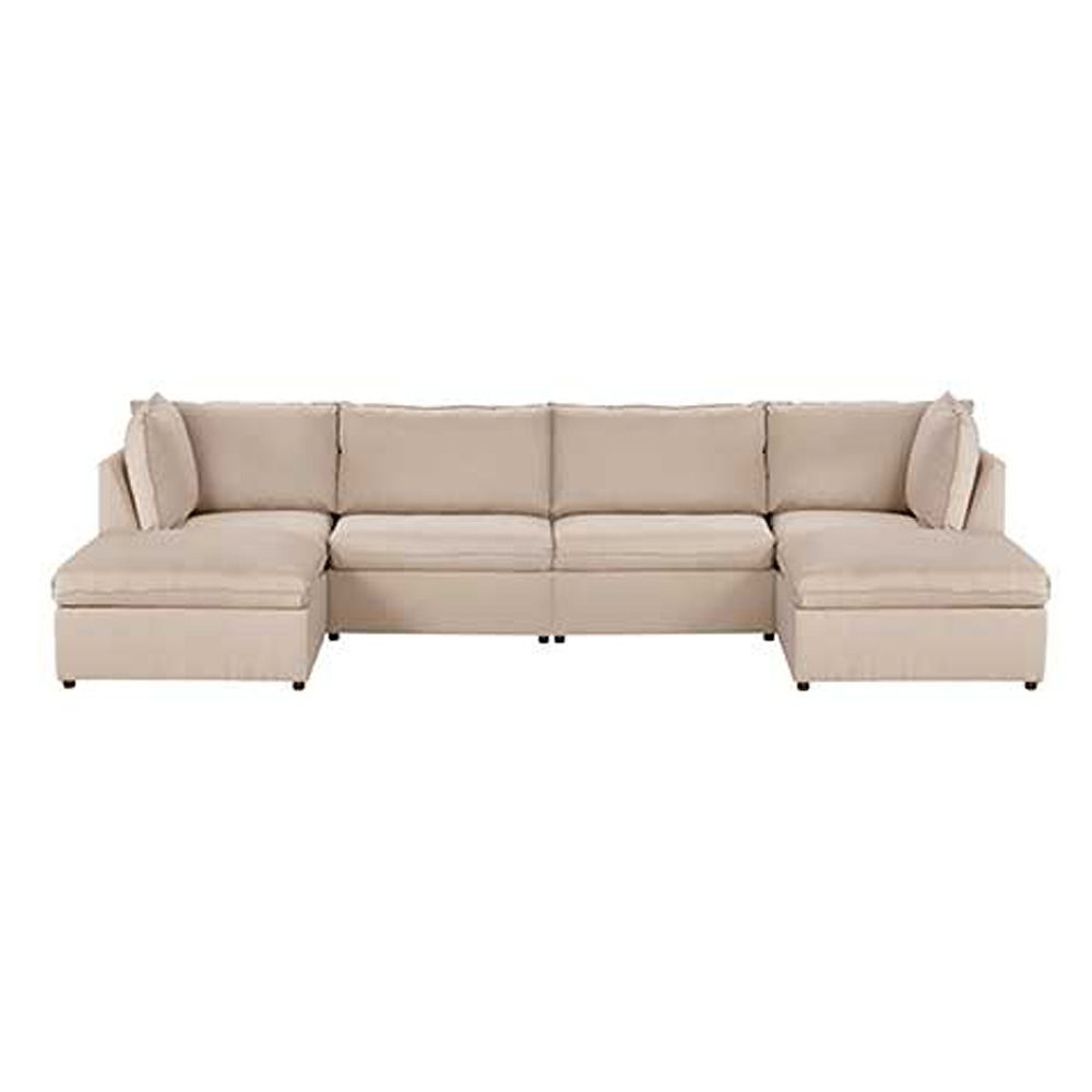 Lane Venture Colson Upholstered Long Modular Sofa with Ottomans | LV ...