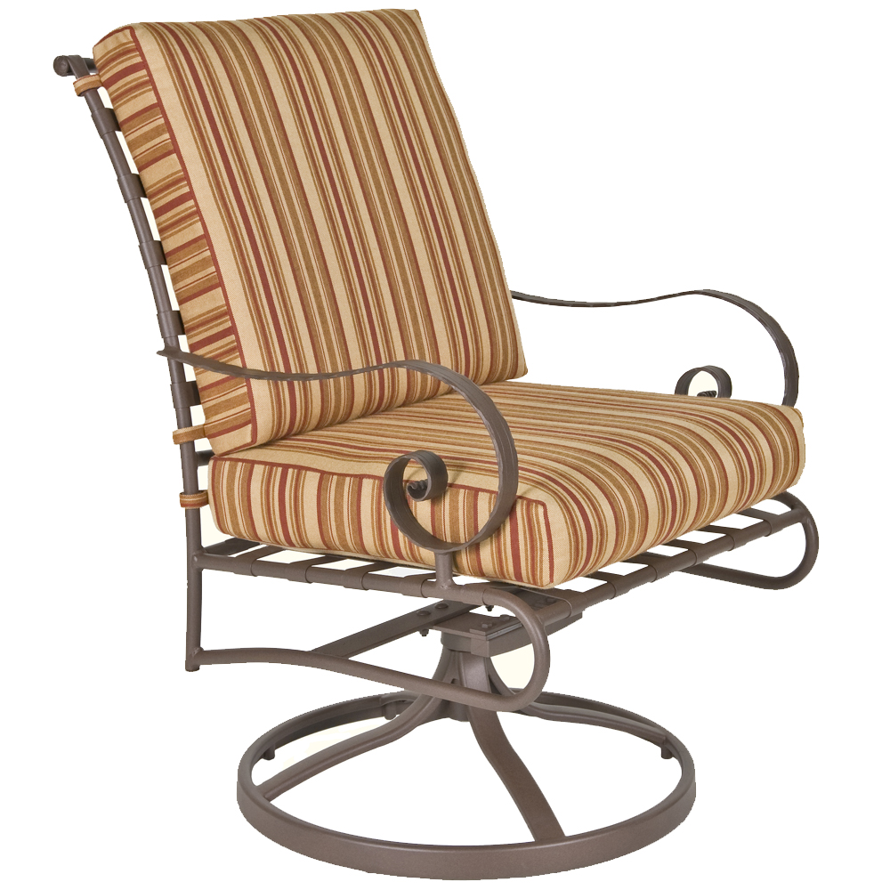 OW Lee Classico Club Swivel Rocker Dining Arm Chair | 942-SRF