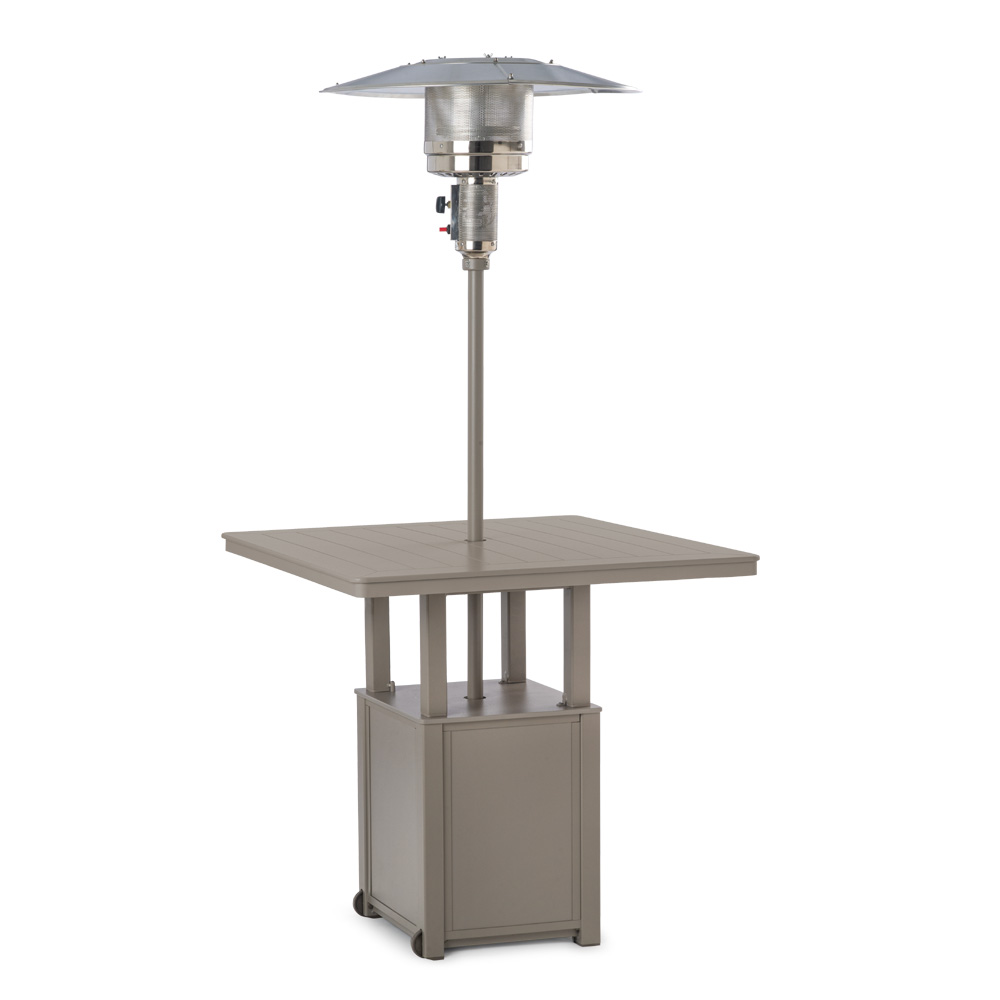 Telescope Casual Propane Patio Heater with 42" Square MGP Table Top ...