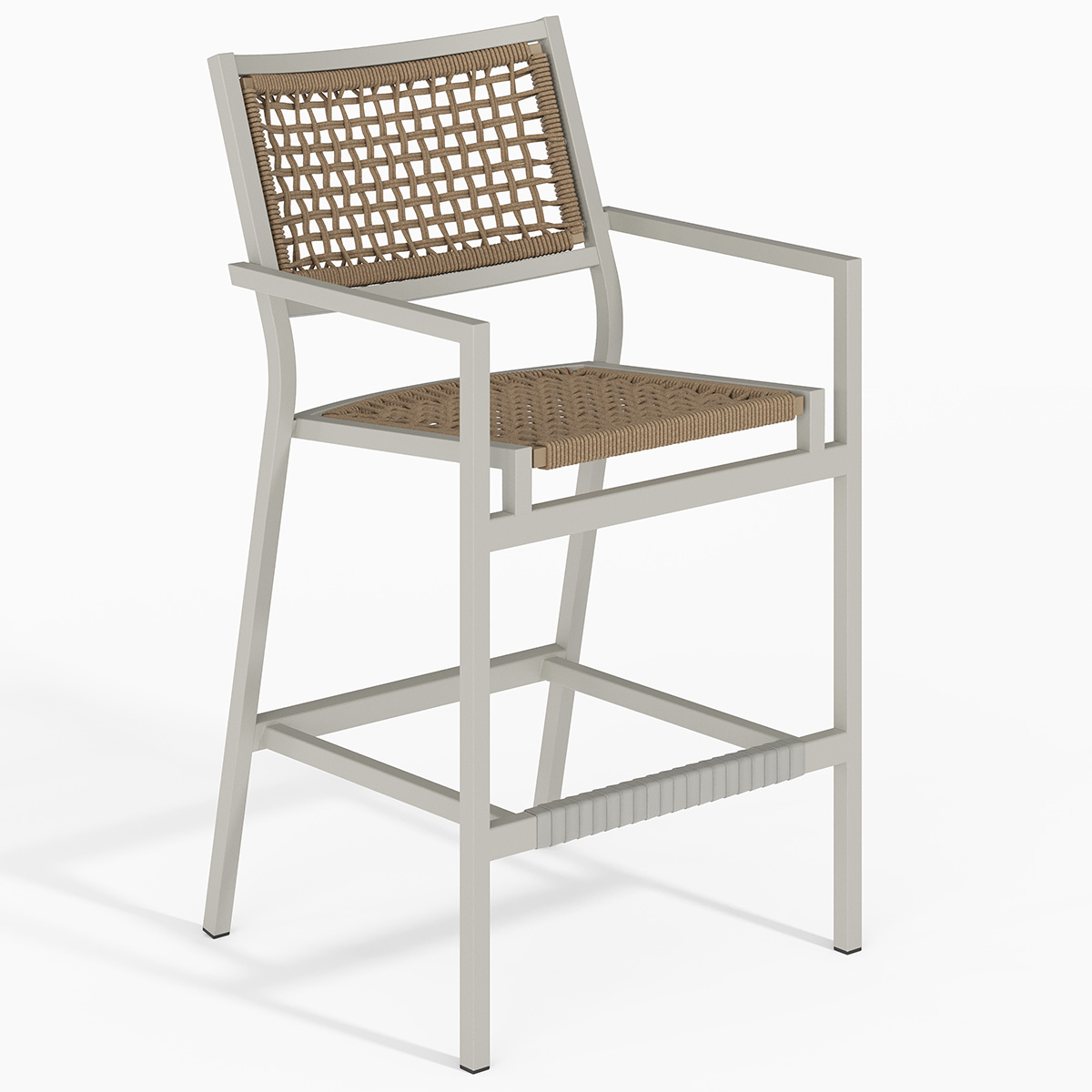 Tropitone Cabana Club Rope Stationary Bar Stool - 30" | 592426RP-30