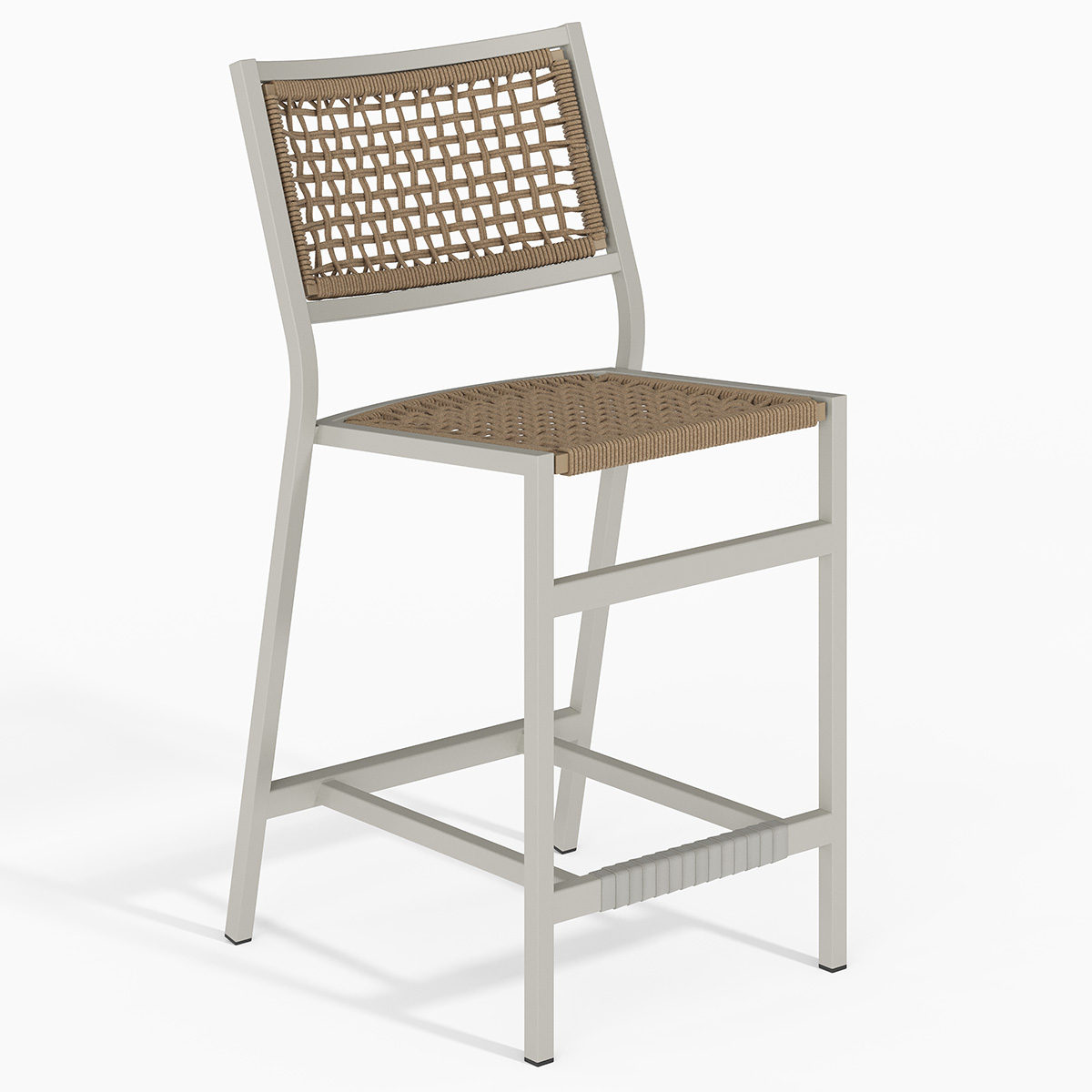 Tropitone Cabana Club Rope Armless Stationary Bar Stool - 30" | 592429RP-30