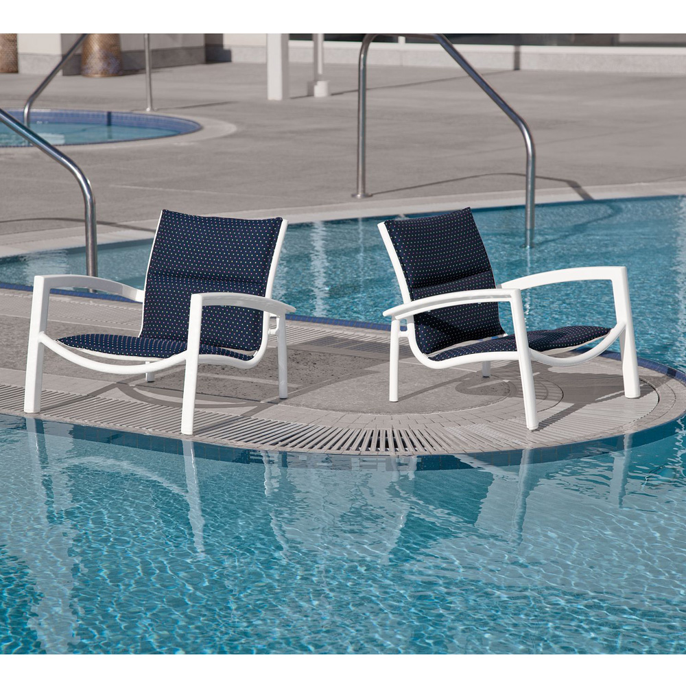 Tropitone South Beach Padded Sling Outdoor Spa Chair Set | TT ...