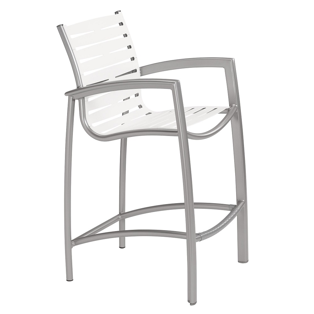 Tropitone South Beach EZ Span Ribbon Stationary Bar Stool | 230526RB