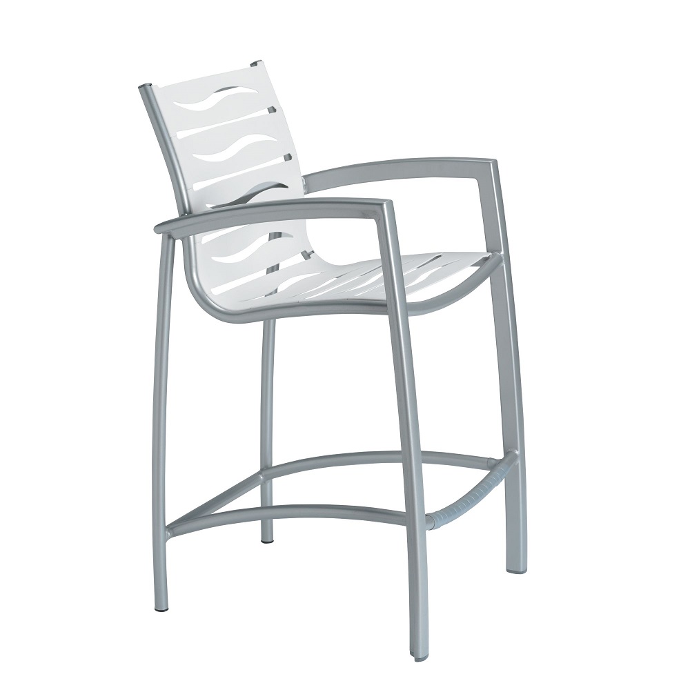 Tropitone South Beach EZ Span Wave Stationary Bar Stool | 230526WV