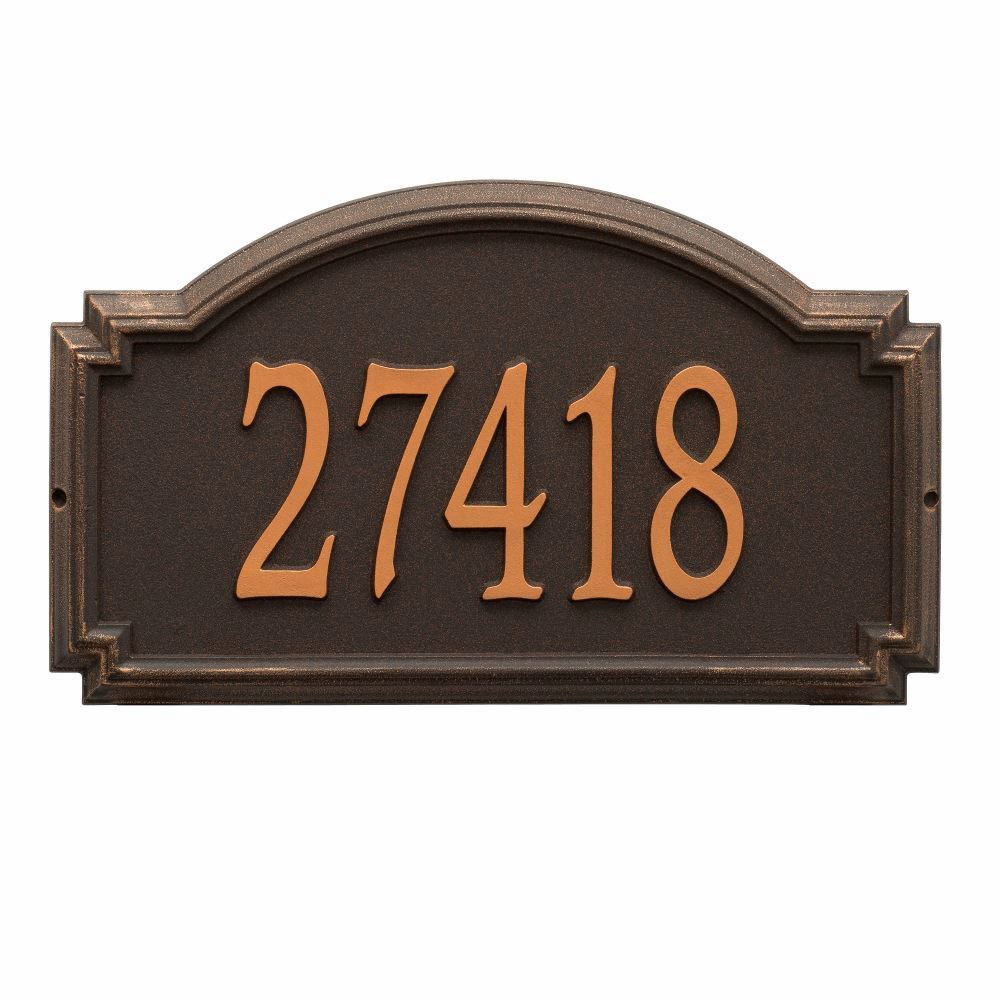 Whitehall Williamsburg Estate Wall Address Plaque - One Line | 1294