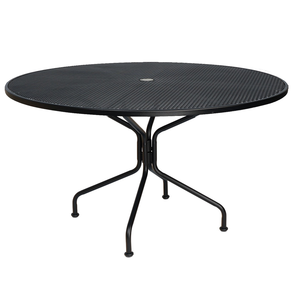 Woodard 48" Round Premium Mesh Top RTA Umbrella Table | 190228