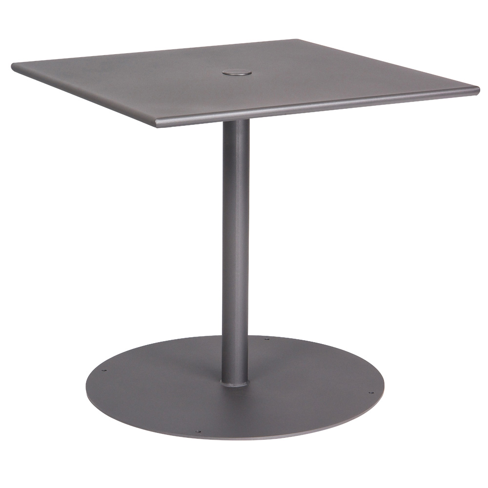Woodard 30" Square Solid Top Bistro Table w/ Pedestal Base | 13L3SD30