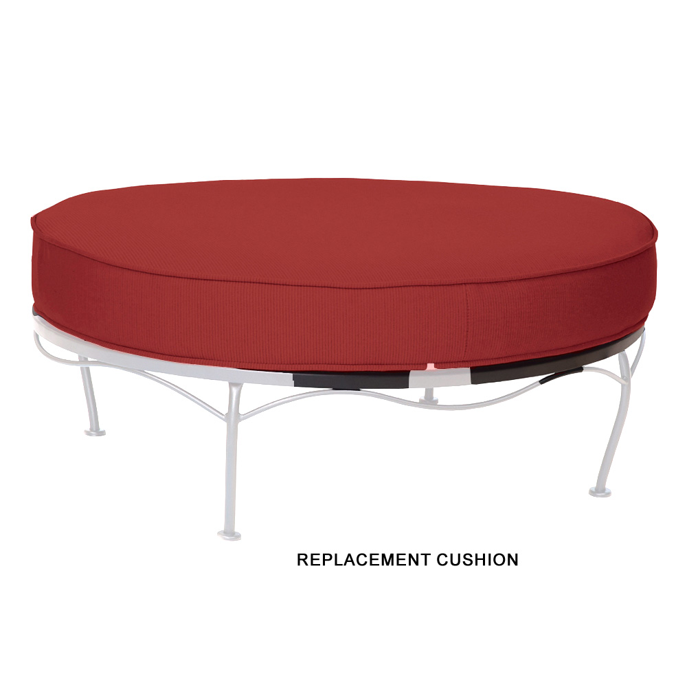 Woodard Univeral Oval Ottoman Replacement Cushion | 47W086