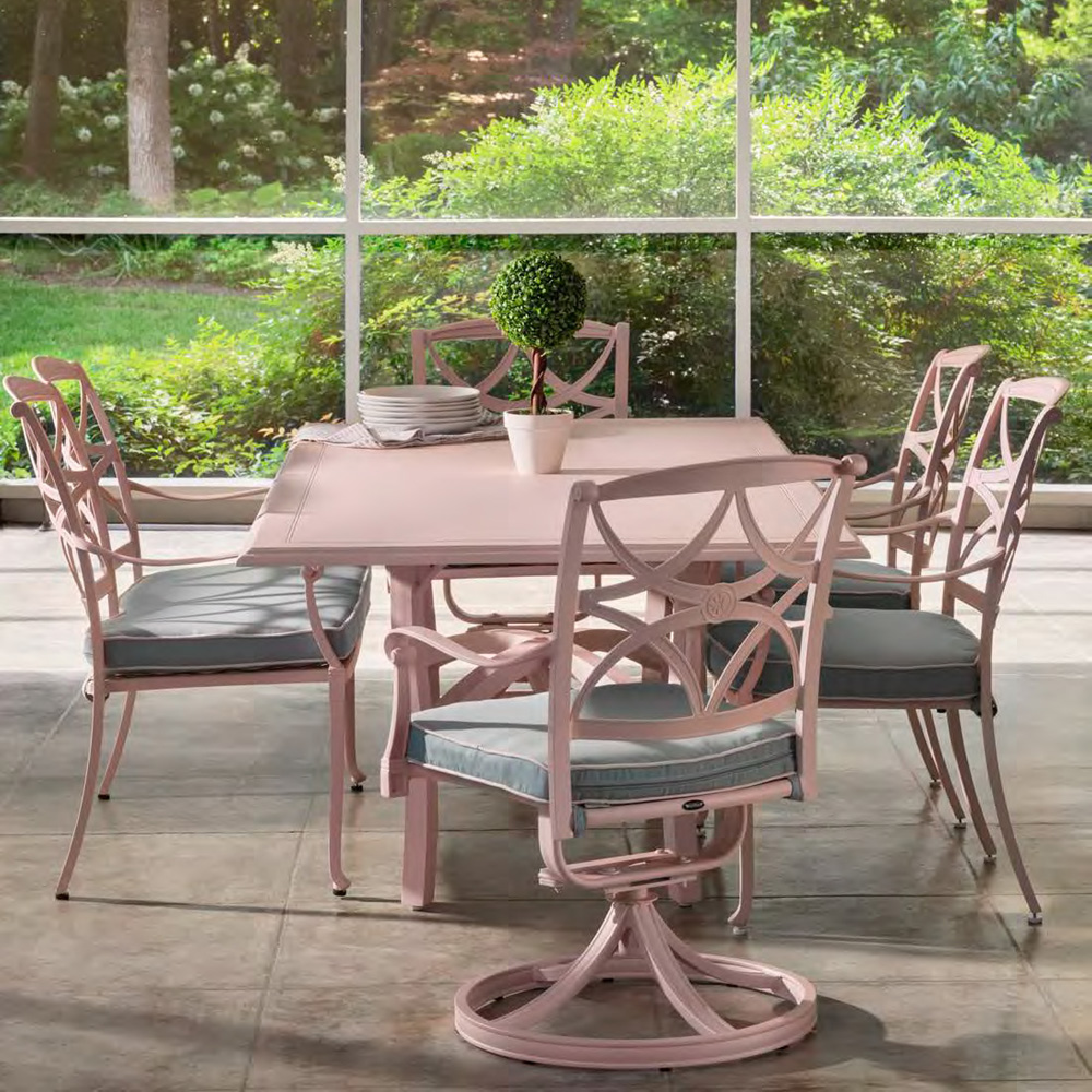 Woodard Wiltshire Dining Set for 6 | WD-WILTSHIRE-SET9