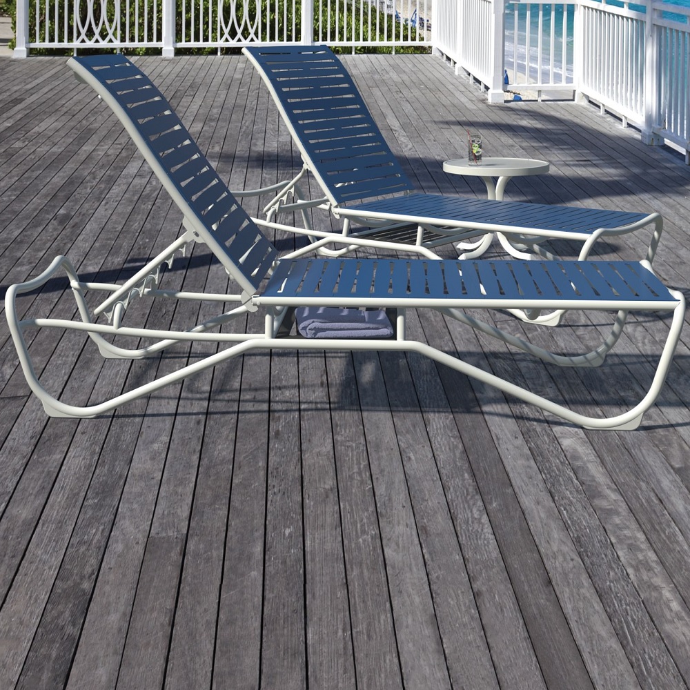 Tropitone Millennia EZ Span Ribbon Outdoor Chaise Lounge Set | TT ...